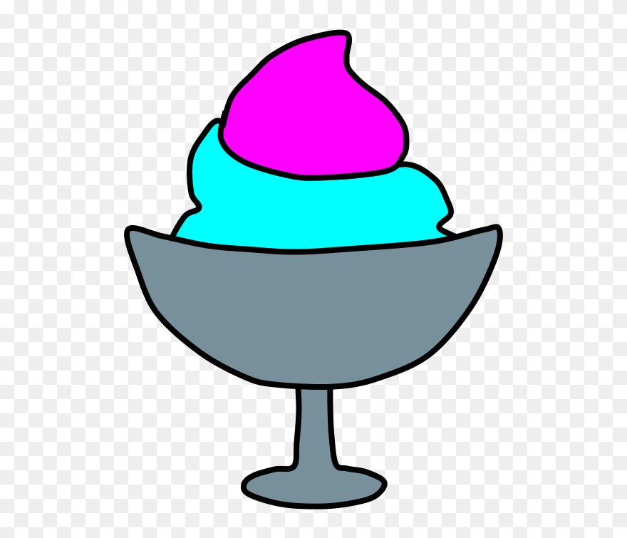 Sorbet, Blue Raspberry, Raspberry - Ice Cream Clipart (#5191394 ...