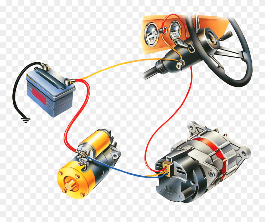 Car Battery Alternator Clipart (#5200078) - PinClipart