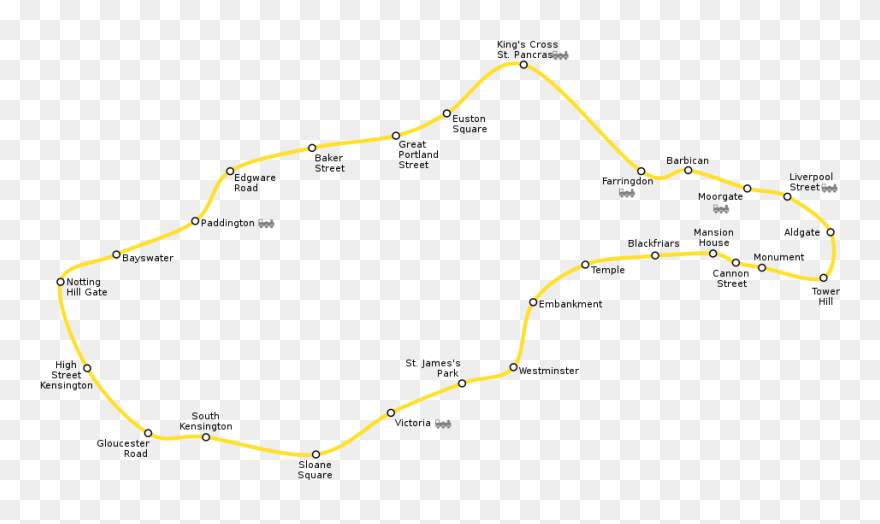 Download Circle Line Map Clipart (#5201823) - PinClipart