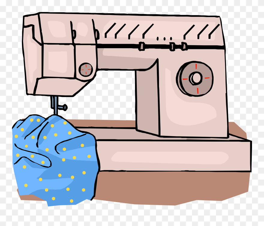 Machines Clip Art , Png Download - Cartoon Sewing Machine Clipart ...