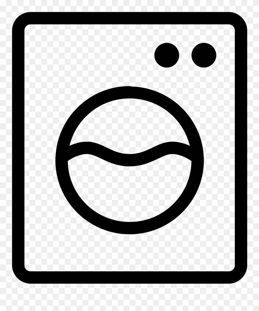 Download Washing Machine Clipart Line - Machine Wash Icon - Png ...