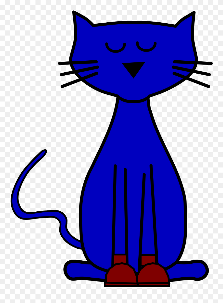 Cat Clipart Png Blue Transparent Png (#5205408) - PinClipart