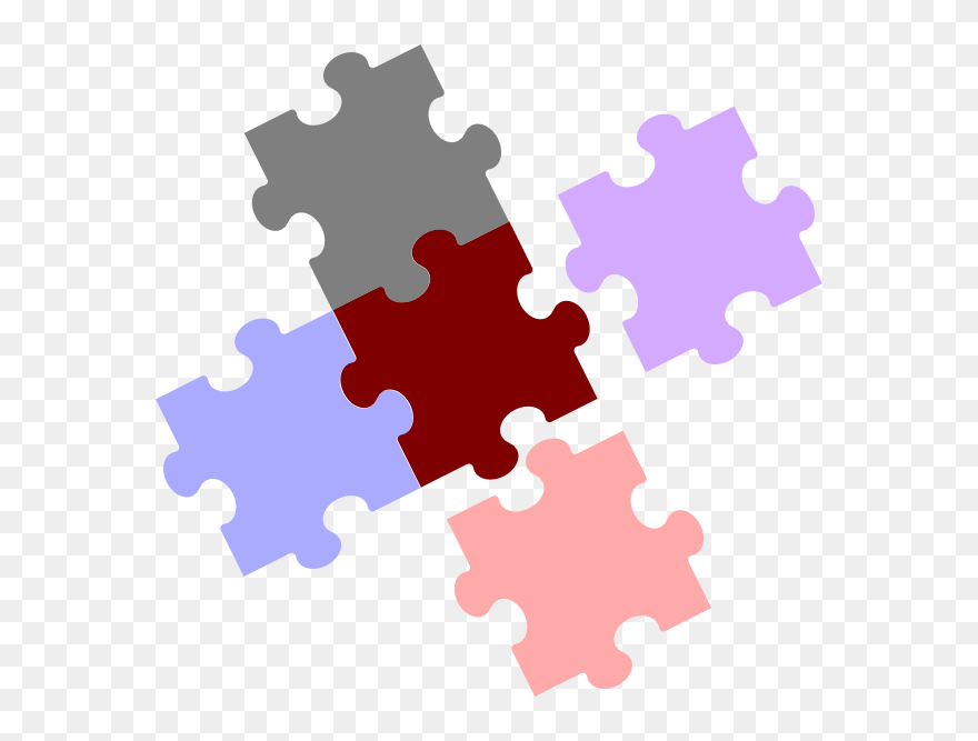 Jigsaw Piece Combination Clip Art At Clker - Puzzle Clipart Png ...
