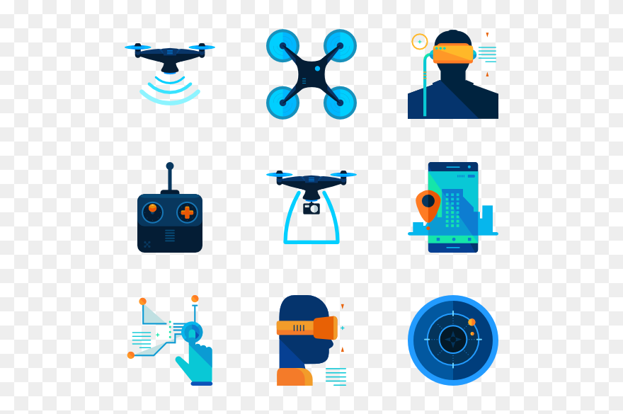 Drone Icons Free - Drone Icons Clipart (#5207256) - PinClipart