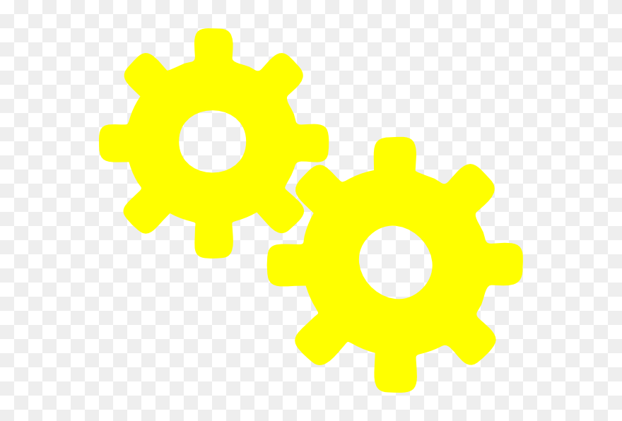 Gear Clipart Yellow Gear - Clip Art Yellow Gear Png Transparent Png ...