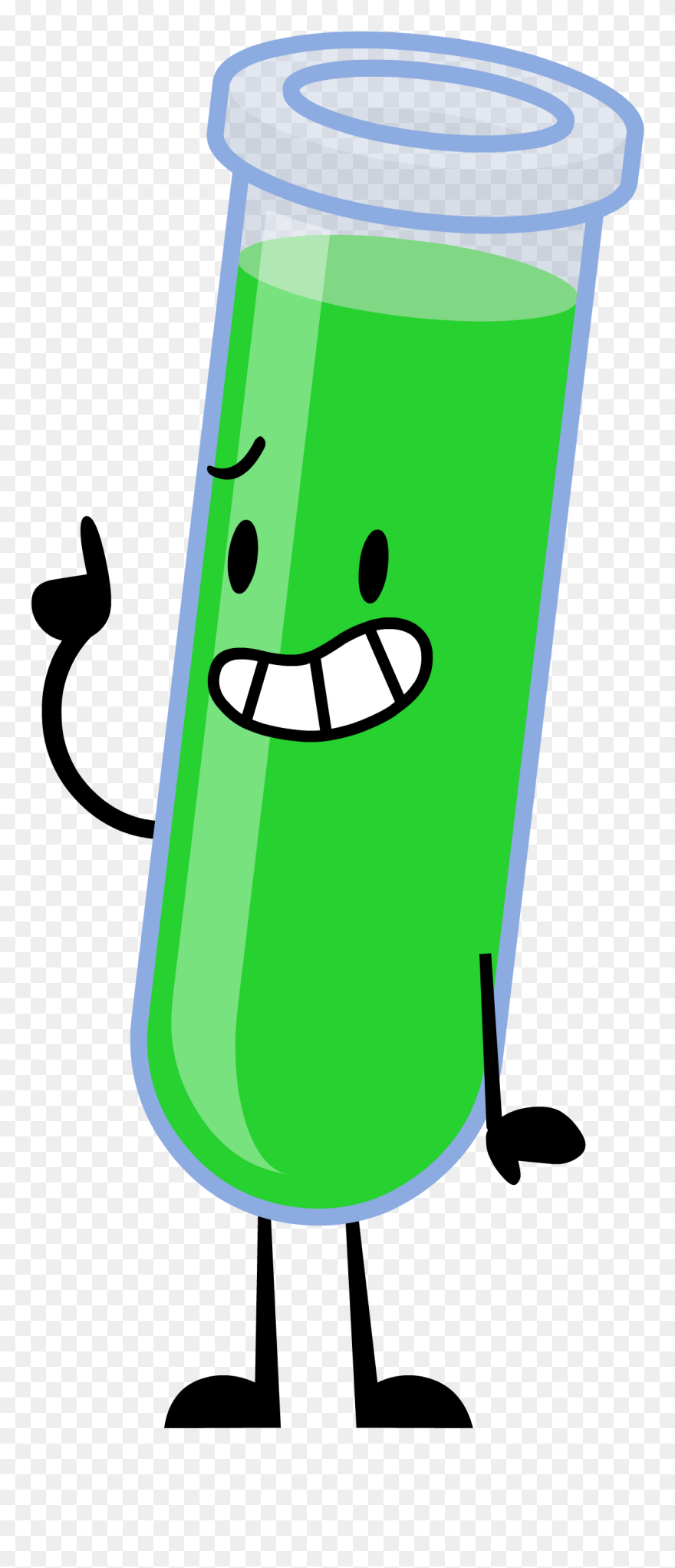 Green Clipart Test Tube - Inanimate Insanity Test Tube - Png Download ...