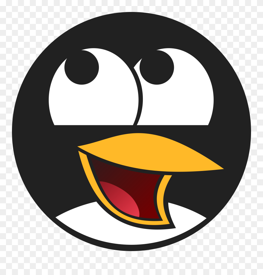Tux Penguin Face Vector Art Image - Linux Kernel Clipart (#5211573 ...