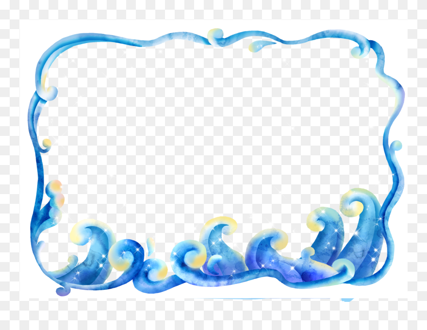 Download Thumb Image - Waves Frame Png Clipart (#5212073) - PinClipart