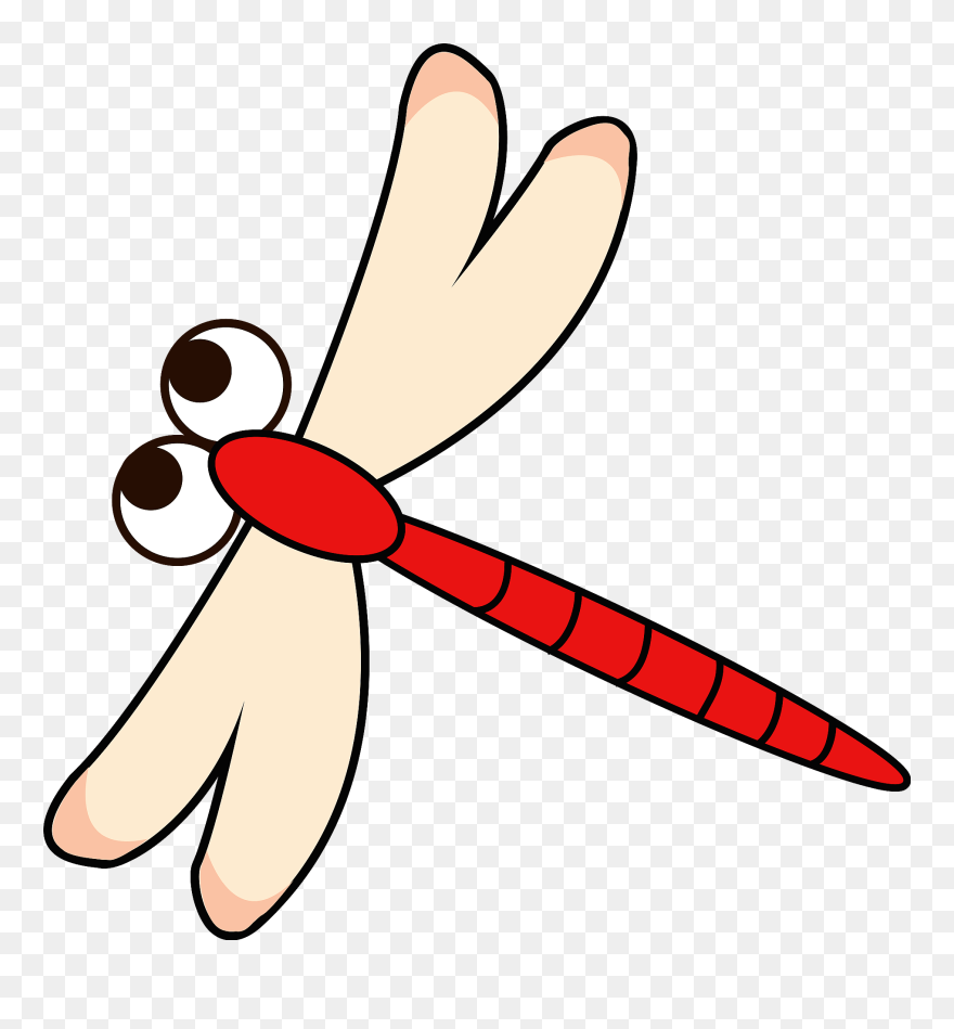Red Dragonfly Insect Clipart - Png Download (#5213122) - PinClipart