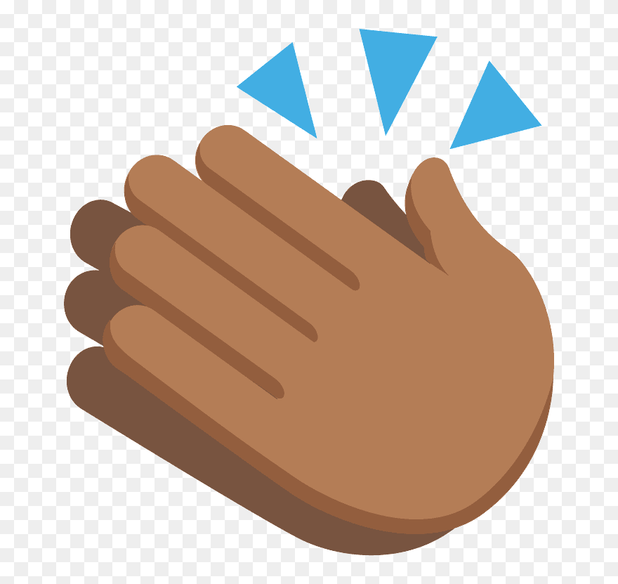 Download Clapping Hands Emoji Clipart - Clap Emoji Dark Png Transparent ...