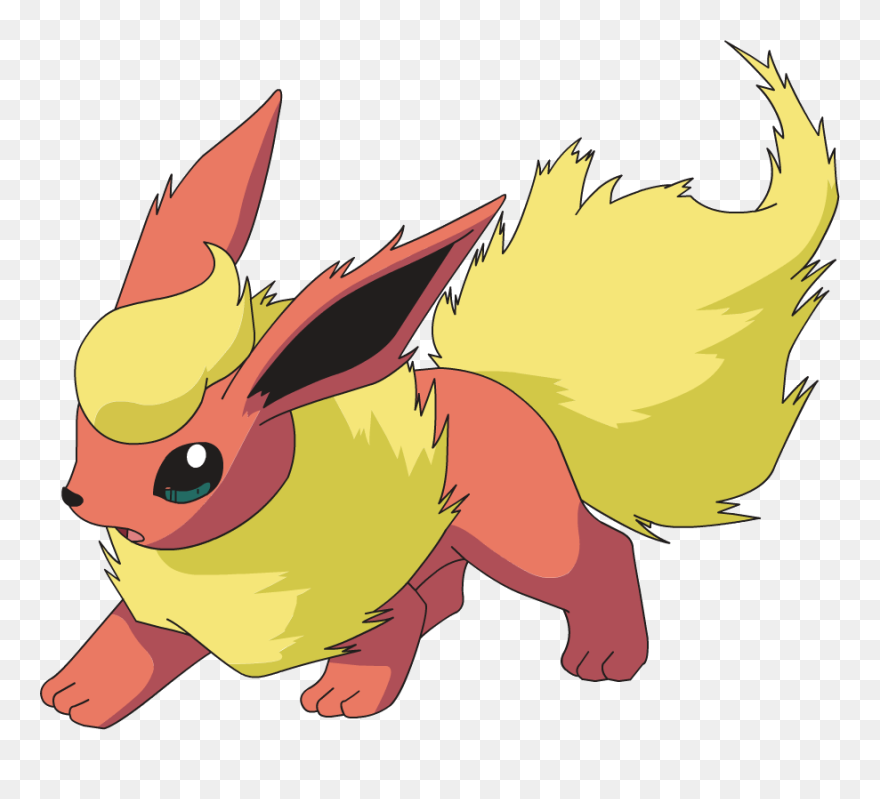 Pokemon Clipart Anime Character Pokemon Flareon - Pokemon Flareon - Png ...