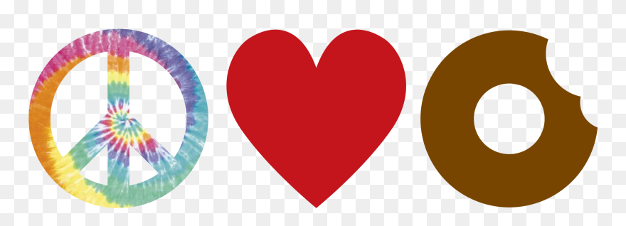 Peace Love And Little Donuts Png Clipart (#5216348) - PinClipart
