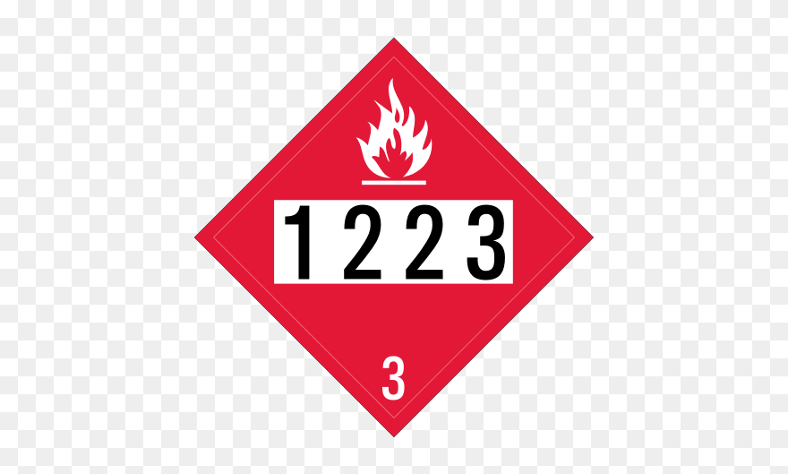 Download Square Red Sign With Code For Kerosene Clip Art - Volotea ...