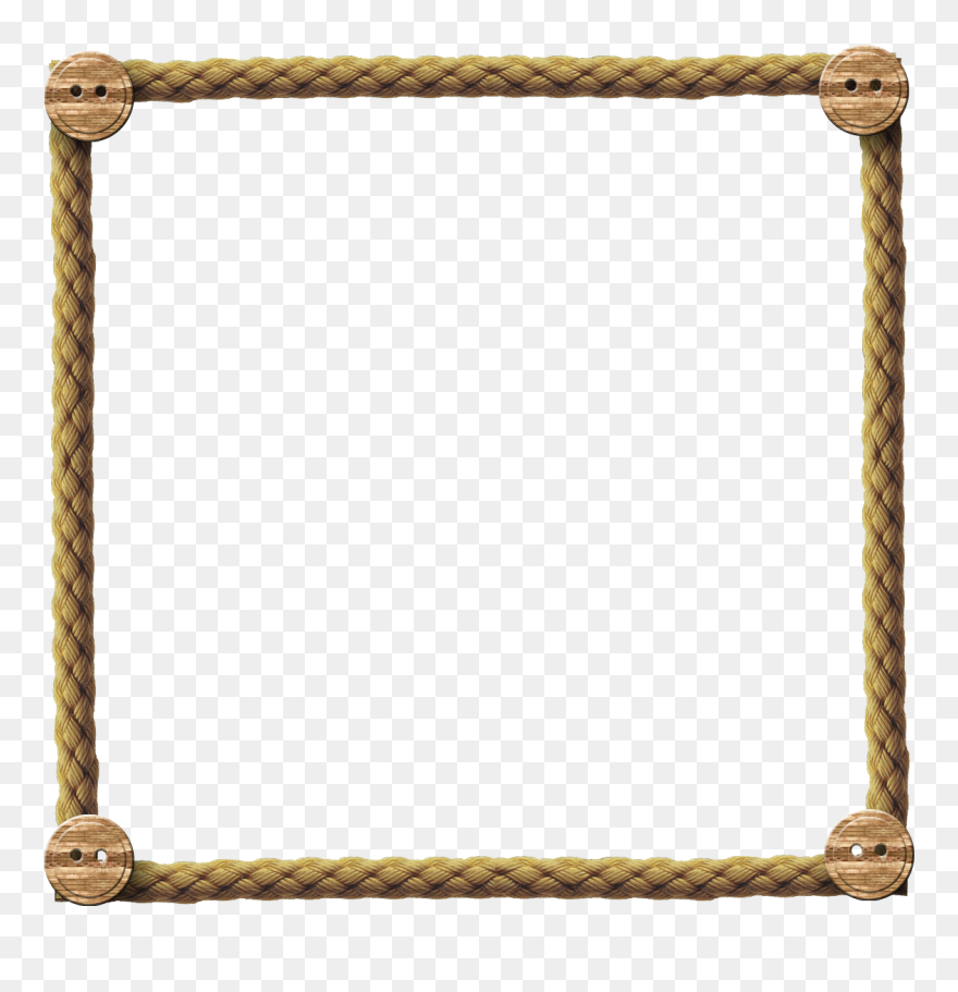 Download Borders And Frames Rope Picture Frames Clip Art - Rope Design ...