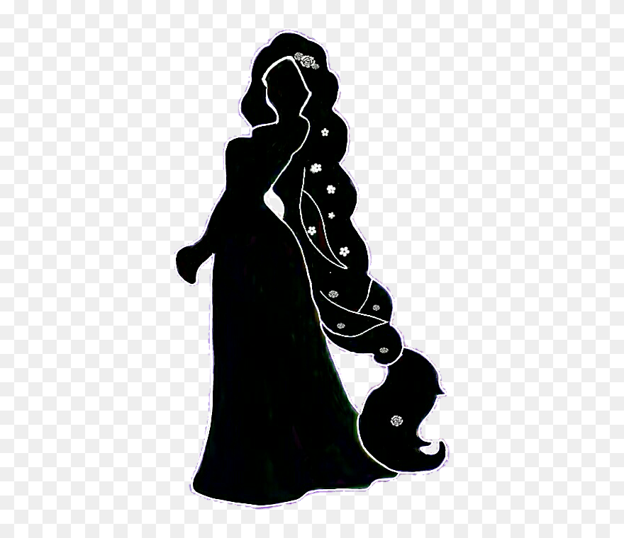 Download Rapunzel Silhouette Cinderella Disney Princess The - Rapunzel ...