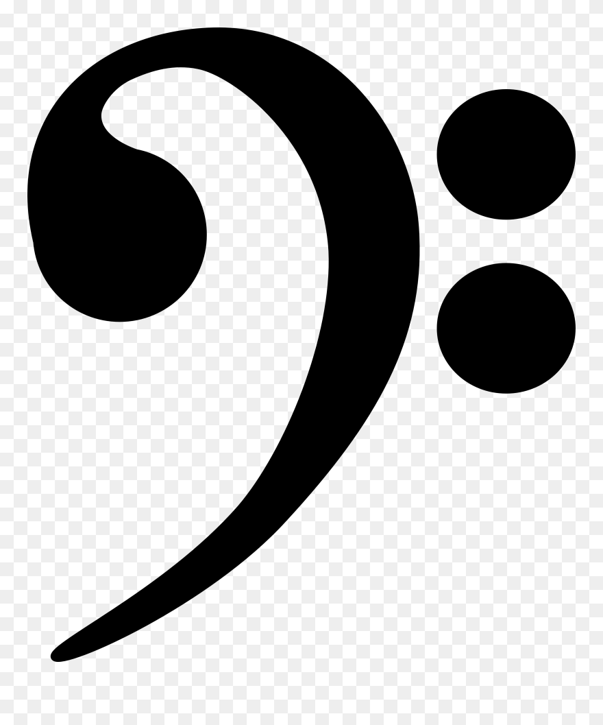 Download Bass Clef Transparent Background - Bass Clef Clip Art - Png ...