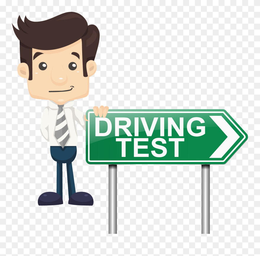 Download Drivers Test Cliparts - Cartoon Driving Test - Png Download ...
