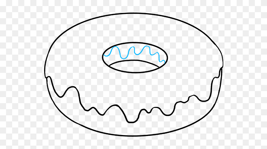 How To Draw Donut - Donut Drawing Clipart (#5229783) - PinClipart