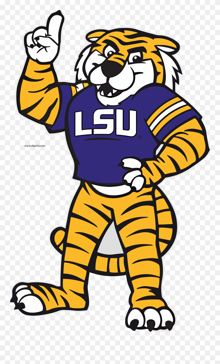 Download One Lsu Tigger Clipart Png Image Download - Lsu Tigers Mascot ...