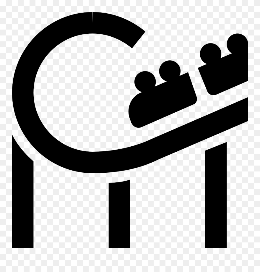 Roller Coaster Icon Blue Clipart (#5231886) - PinClipart