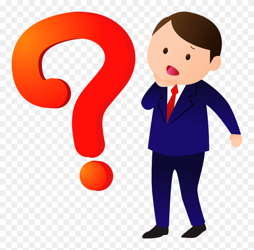 Business Man Question Mark Clipart - Png Download (#5234311) - PinClipart