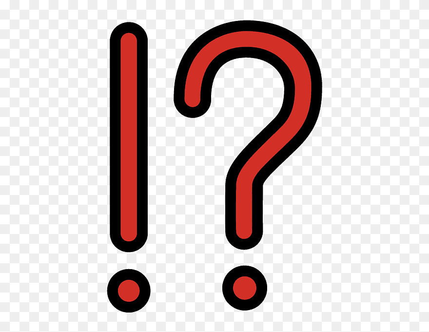 Exclamation Question Mark Emoji Clipart - โทษ ของ การ สูบ บุหรี่ - Png ...