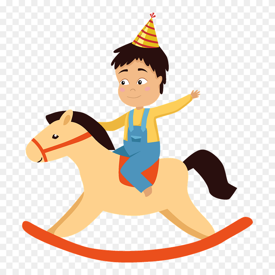 Birthday Boy On A Rocking Horse Clipart - Png Download (#5236577 ...