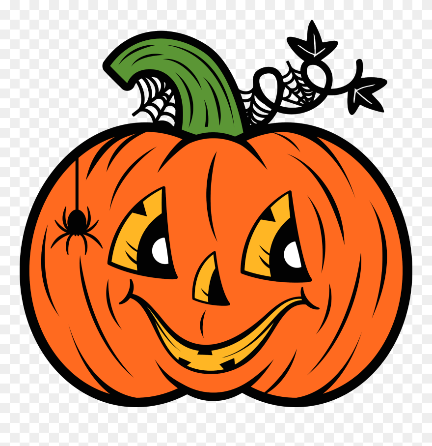 Clipart Pumpkin Gold Glitter - Clip Art Jack O Lantern - Png Download ...