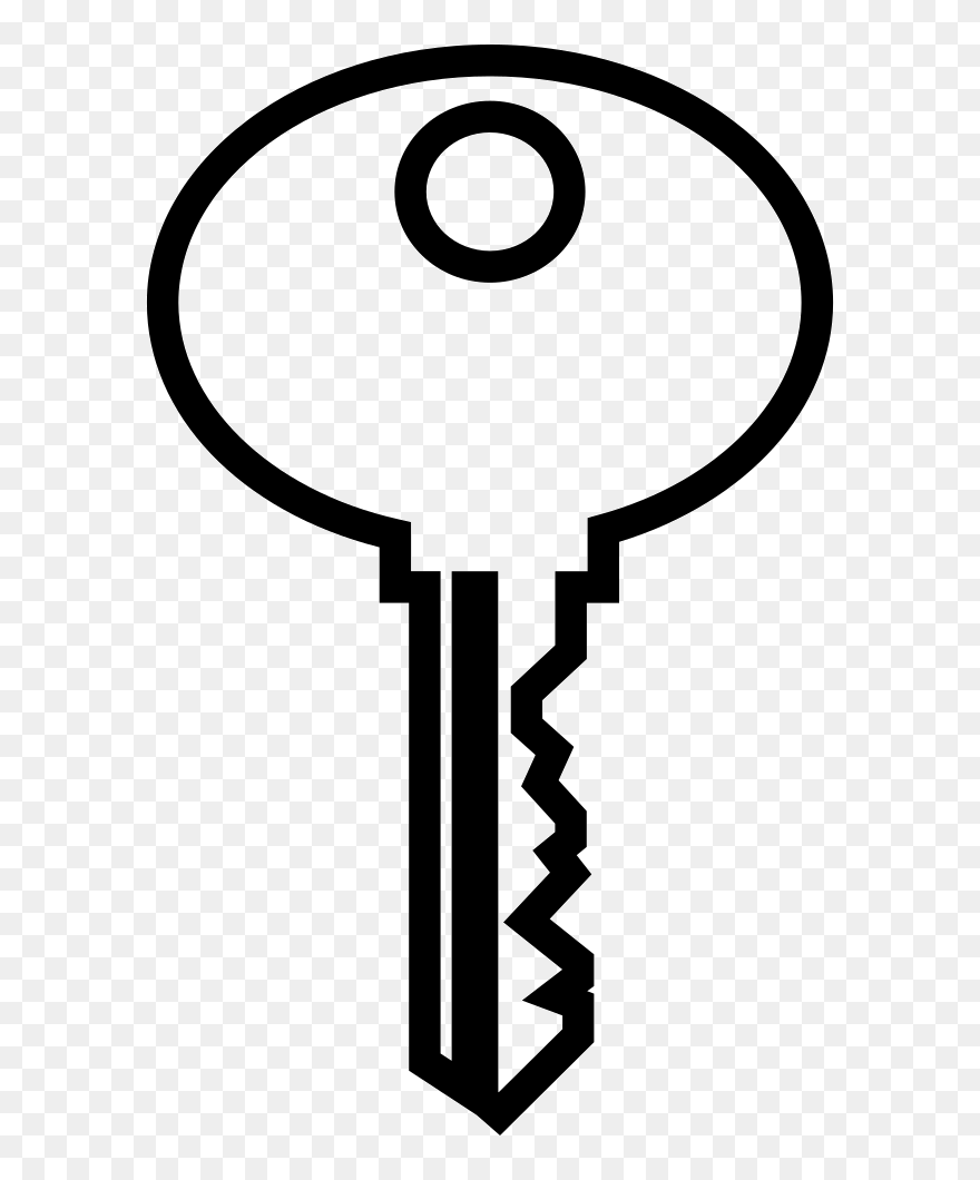 Oval Key Outline Comments - Key Outline Images Hd Clipart (#5244249 ...