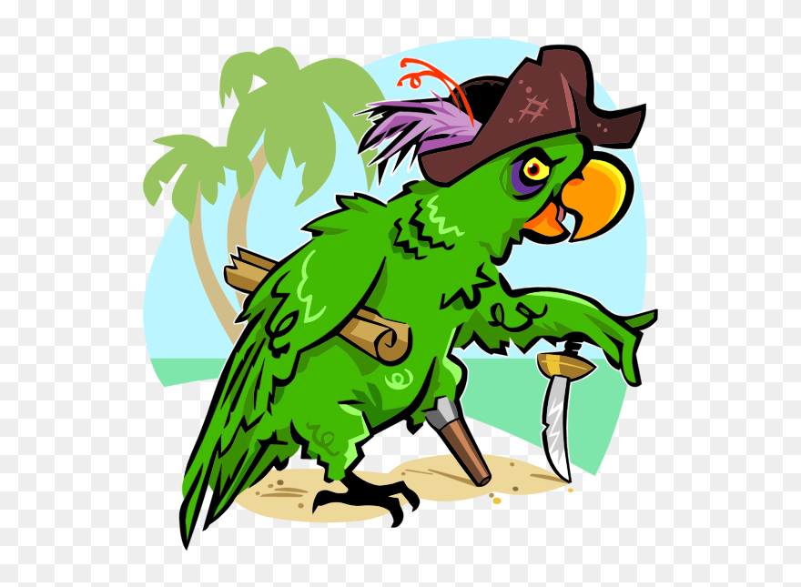 Download Parrot Pirate - Pirate Parrot Clip Art - Png Download ...