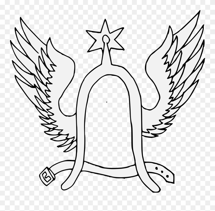 Download Traceable Heraldic Art - Winged Spur Clipart (#5246281 ...