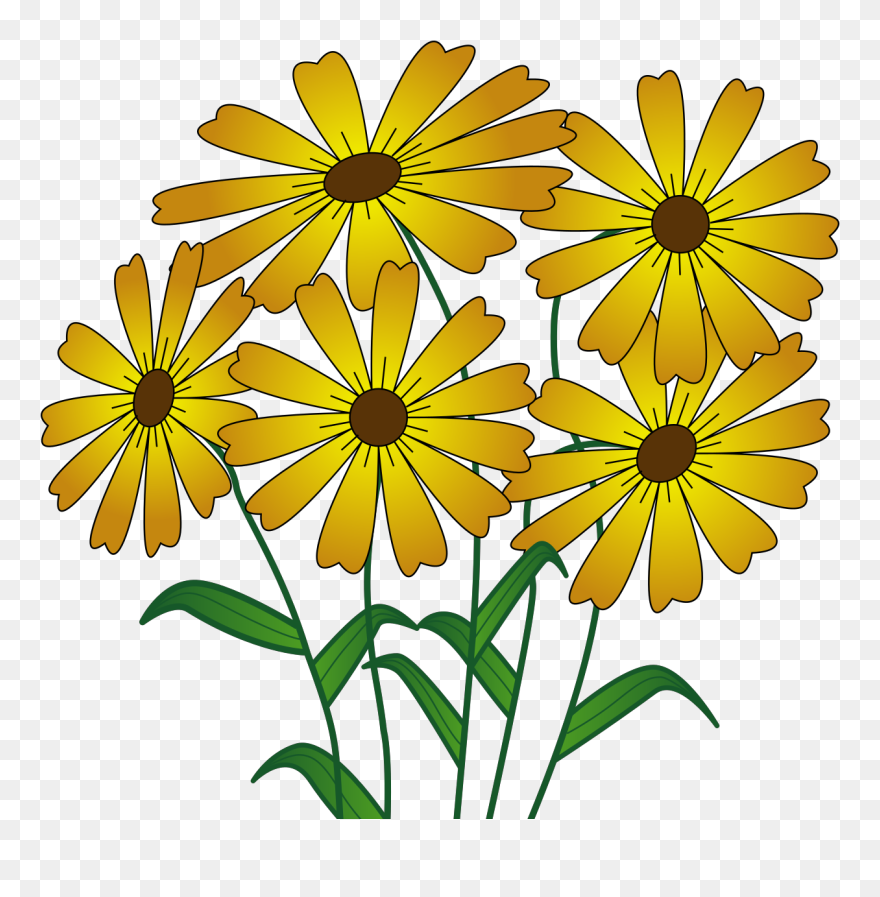 Simple Flower Cartoon Drawing Clipart (#5248126) - PinClipart
