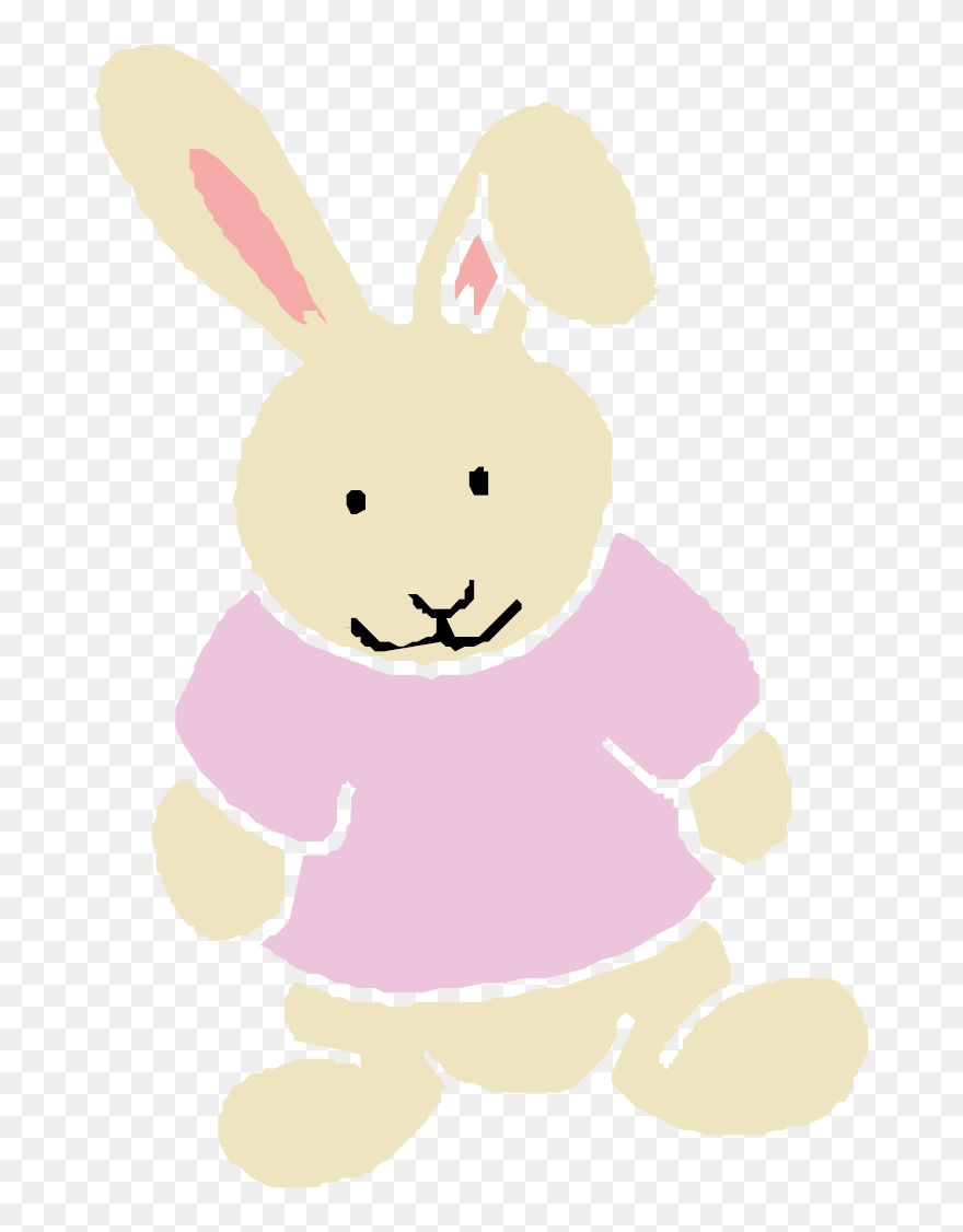 Rabbit Cartoon Clip Art Red Cute Little - Rabbit - Png Download ...