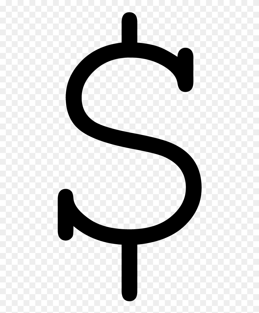 Dollar Sign Png - Calligraphy Clipart (#5251994) - PinClipart