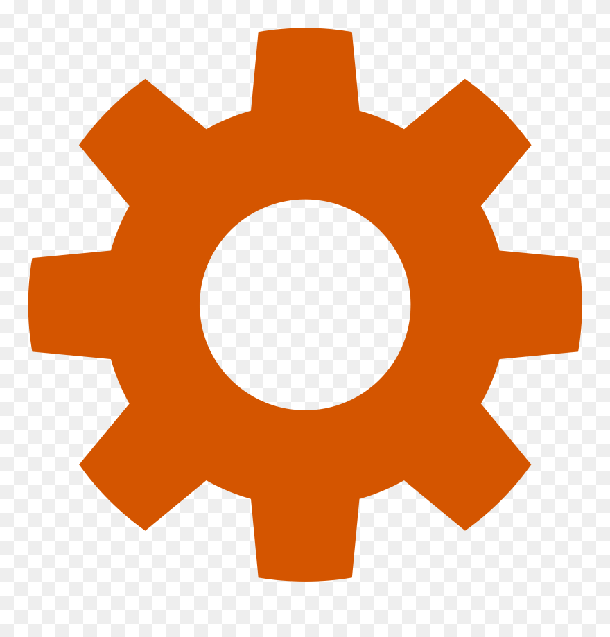 Orange Gear Icon Png Clipart (#5253091) - PinClipart