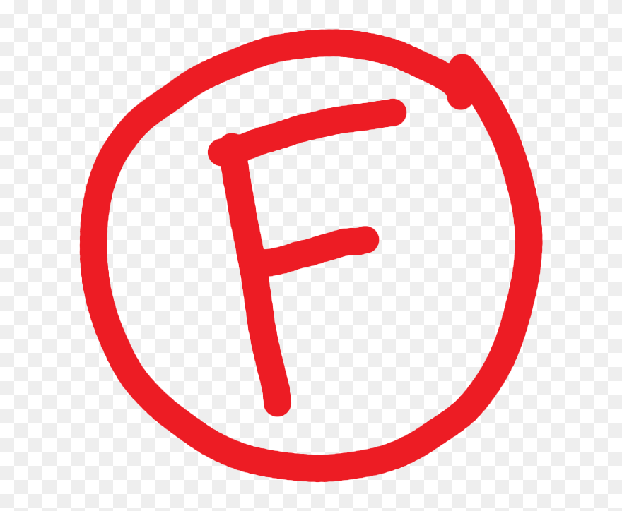 Transparent F Report Card - Report Card F Png Clipart (#5256218 ...