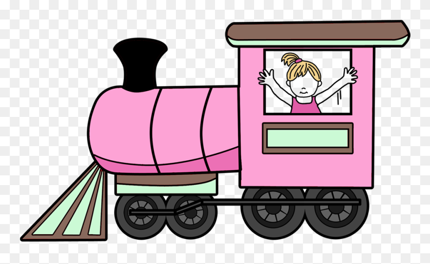 Girl In Train Cartoon Clipart (#5257767) - PinClipart
