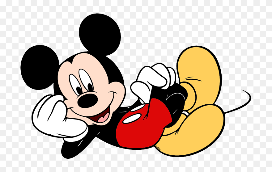 Download Mickey Mouse Laying Down Clipart - Png Download (#5261591 ...