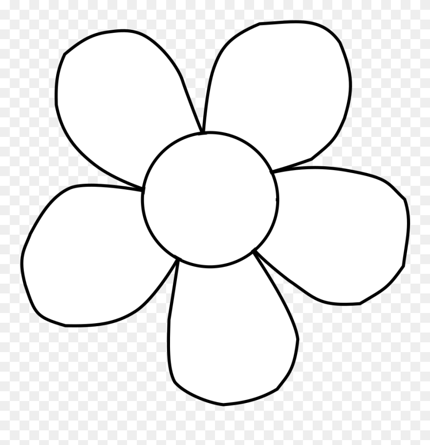 Download Black And White Daisy Svg Clip Arts - Clip Art - Png Download ...