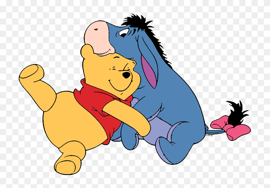 Winnie The Pooh And Eeyore Hugging Clipart (#5266941) - PinClipart