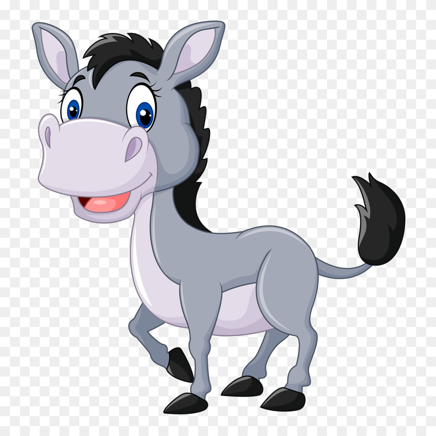 Download Png Funny Farm - Farm Animal Donkey Clipart Transparent Png ...