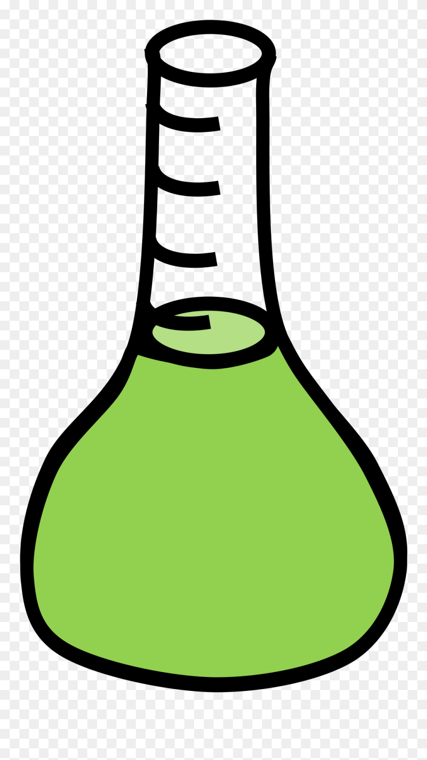 Erlenmeyer Flask With Liquid - Clip Art Chemistry Flask - Png Download ...