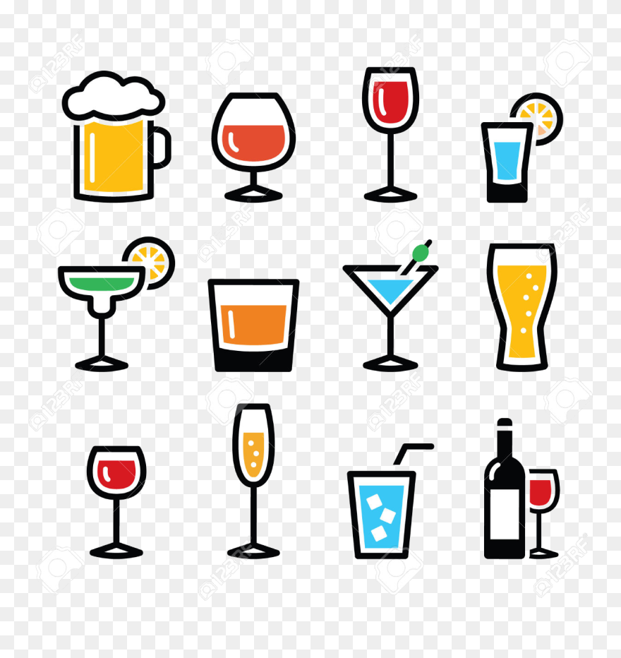 Free Best On Transparent - Alcohol Drink Icons Clipart (#5279640 ...