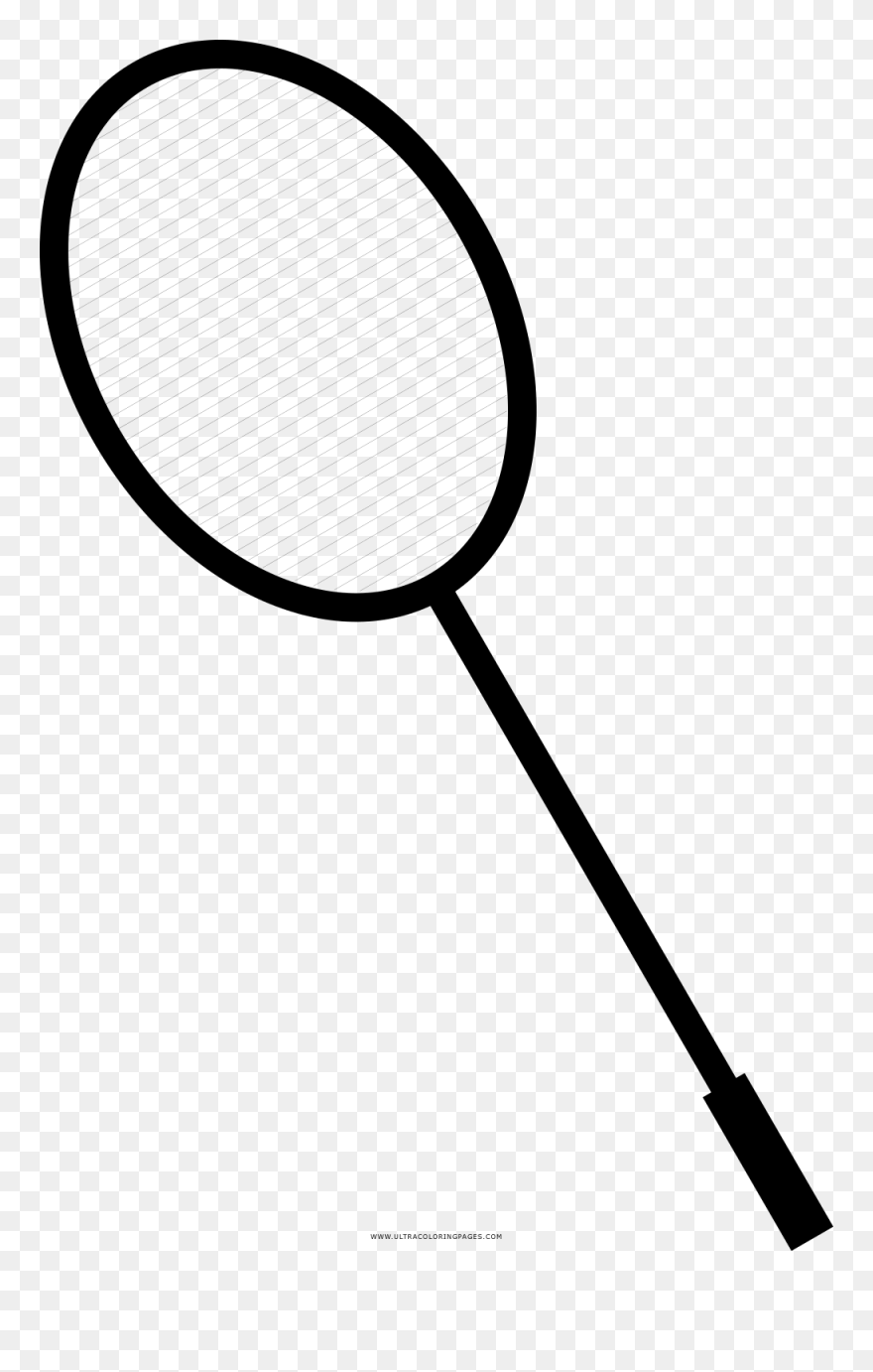 Download Badminton Clipart Colouring Page - Racket - Png Download ...