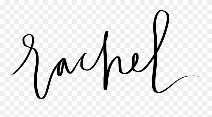 Rachel1 - Calligraphy Clipart (#5280743) - PinClipart