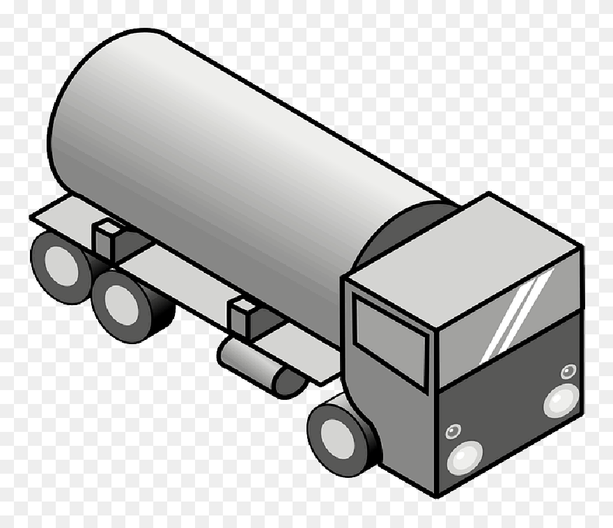 Icon, Cartoon, Tank, Gas, Truck, Lorry, Oil, Petrol - Tanker Clipart ...