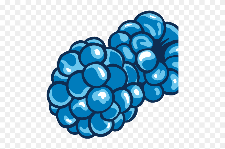 Download Blue Raspberry Cliparta Cute - Png Download (#5289191 ...