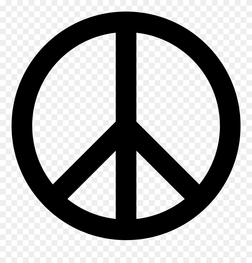 Peace Sign Clipart Avatar - Peace Symbol Transparent Background - Png ...