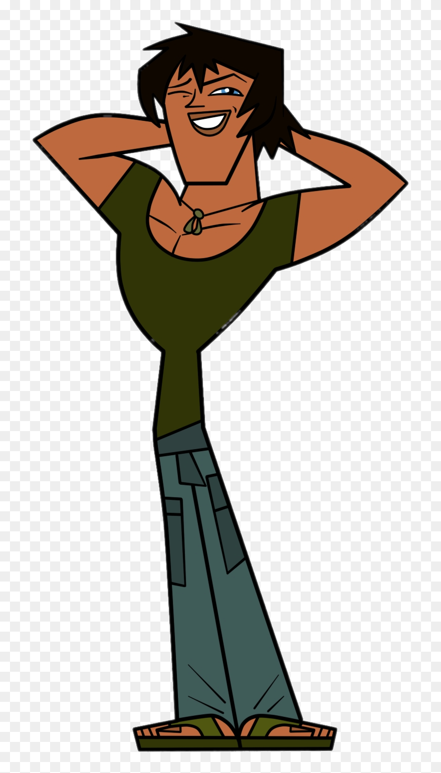 Total Drama Justin Posing - Total Drama Characters Justin Clipart ...