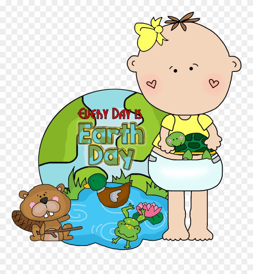 Baby Face Earth Day Clip Art Recycle Love The Earth - Clip Art - Png ...
